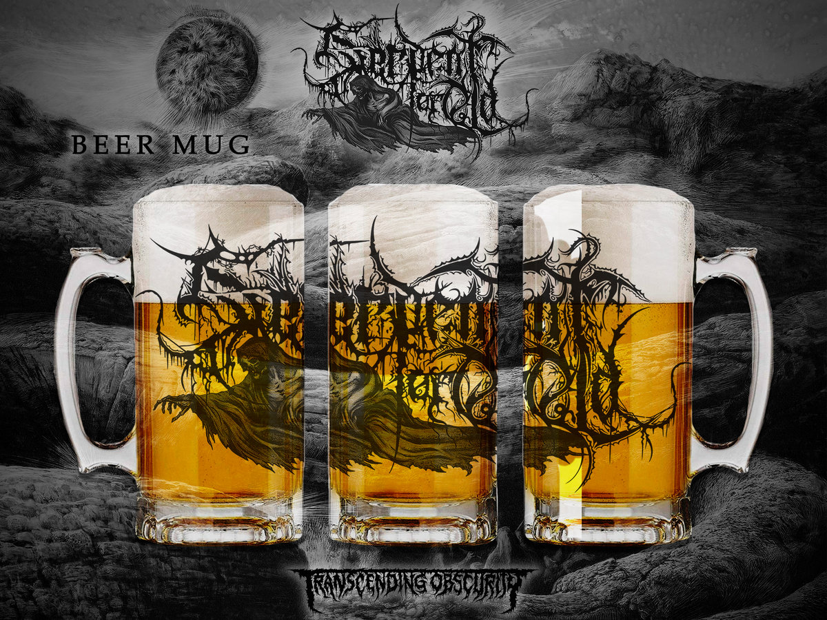 SERPENT OF OLD Beer Mug with Album Artwork Coaster - TRANSCENDING ...