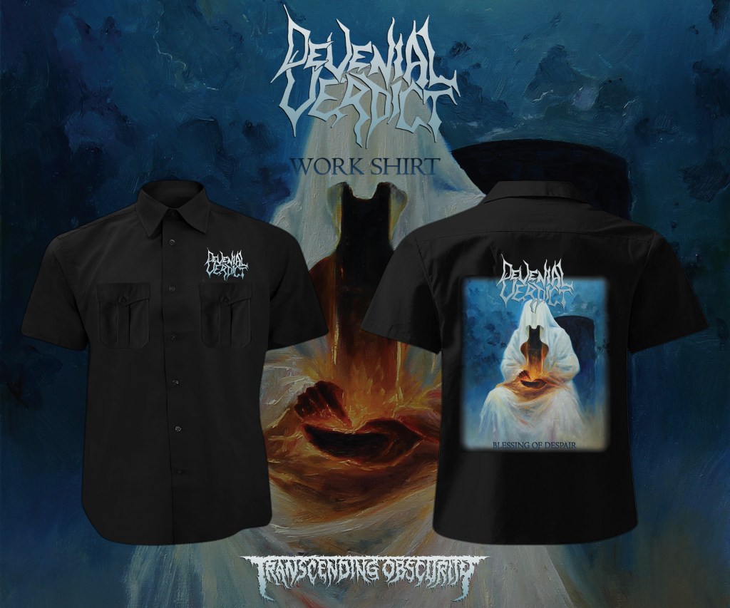 DEVENIAL VERDICT - Blessing of Despair Work Shirt - TRANSCENDING ...
