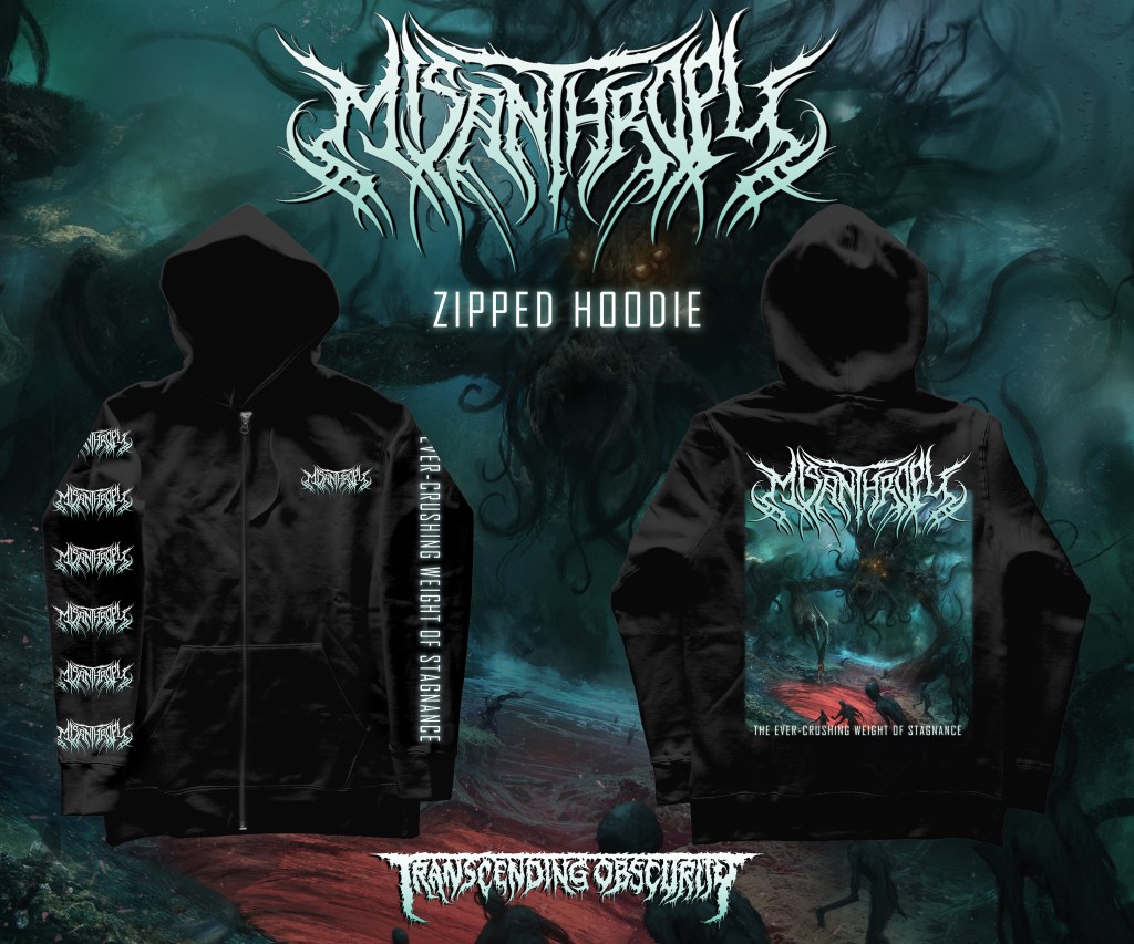 MISANTHROPY - The Ever - Crushing Weight of Stagnance Zipped Hoodie ...