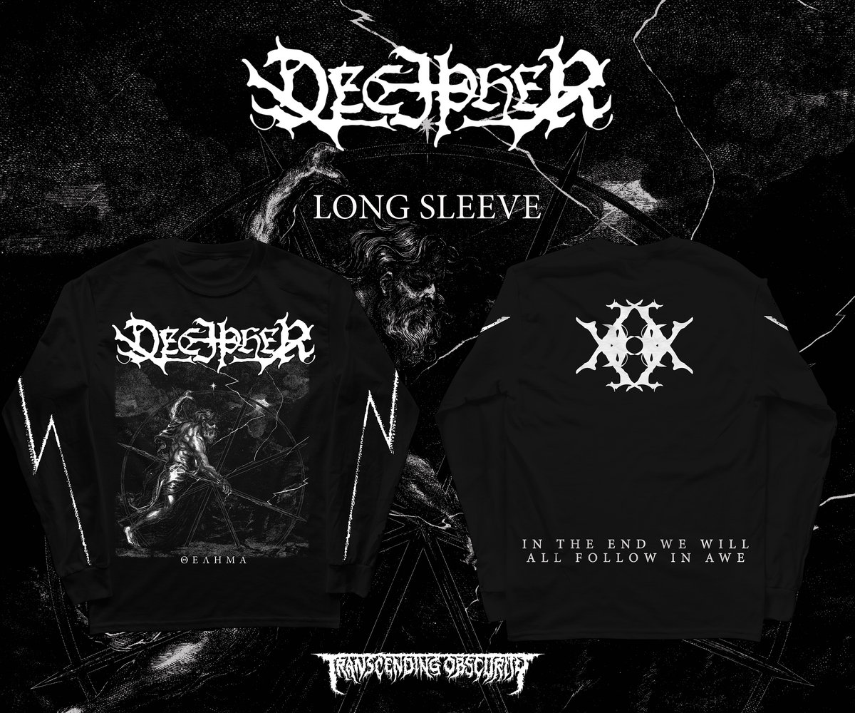 DECIPHER - Thelema Album Long Sleeve T-shirt - TRANSCENDING OBSCURITY (EU)